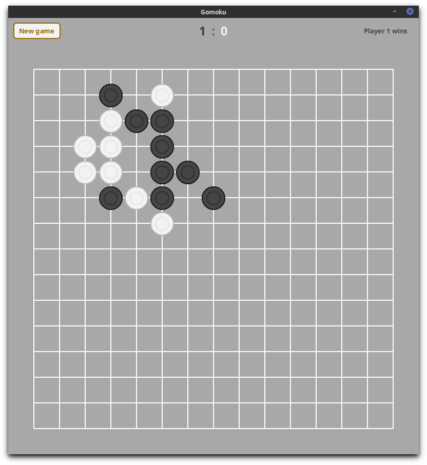 GitHub - pmasior/gomoku: Logic puzzle Gomoku between 2 players